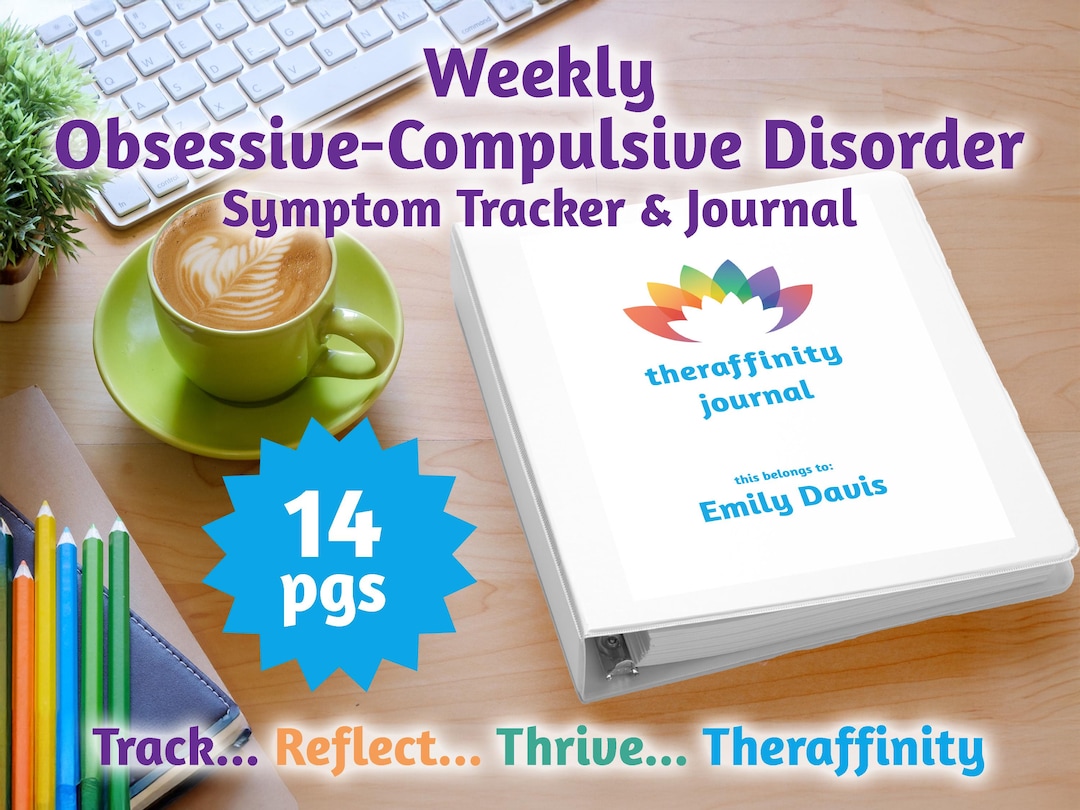 OCD Symptom Tracker & Journal Daily Mood Tracker and Treatment Diary ...