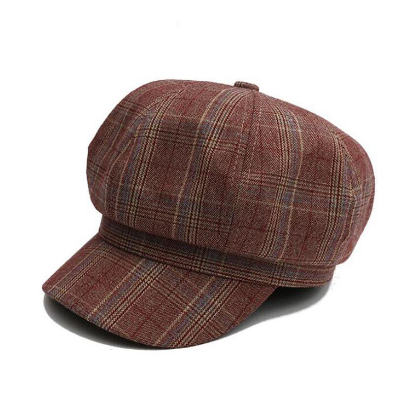 Women Newsboy Cap With Stripes - Etsy