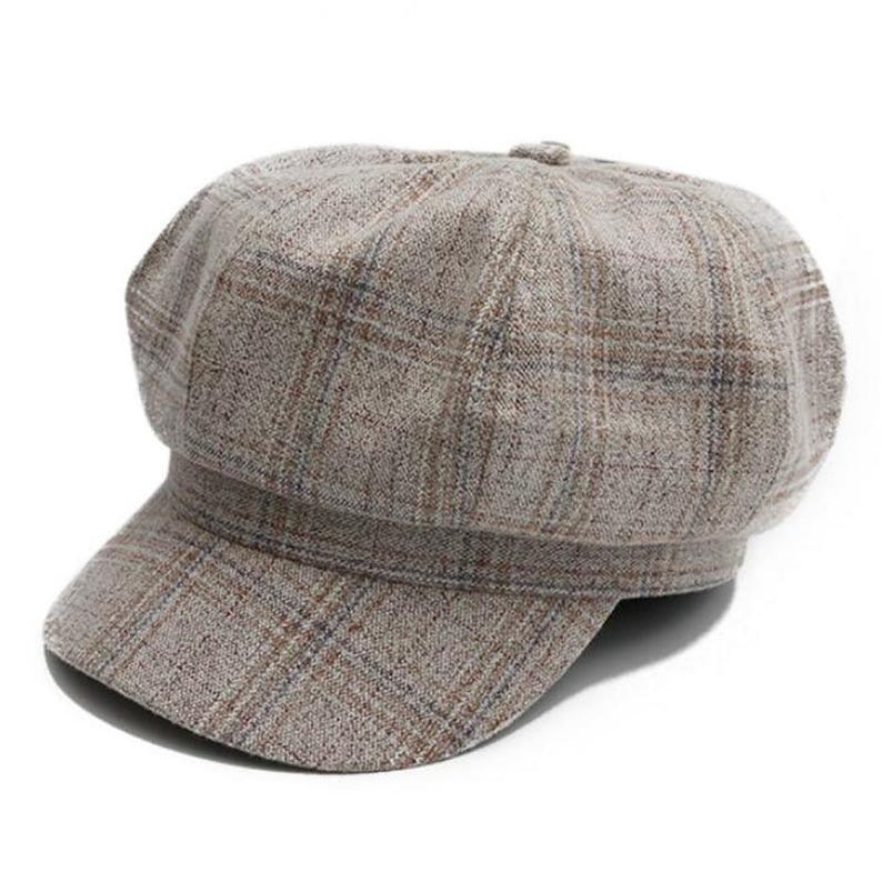 Women Newsboy Cap With Stripes - Etsy