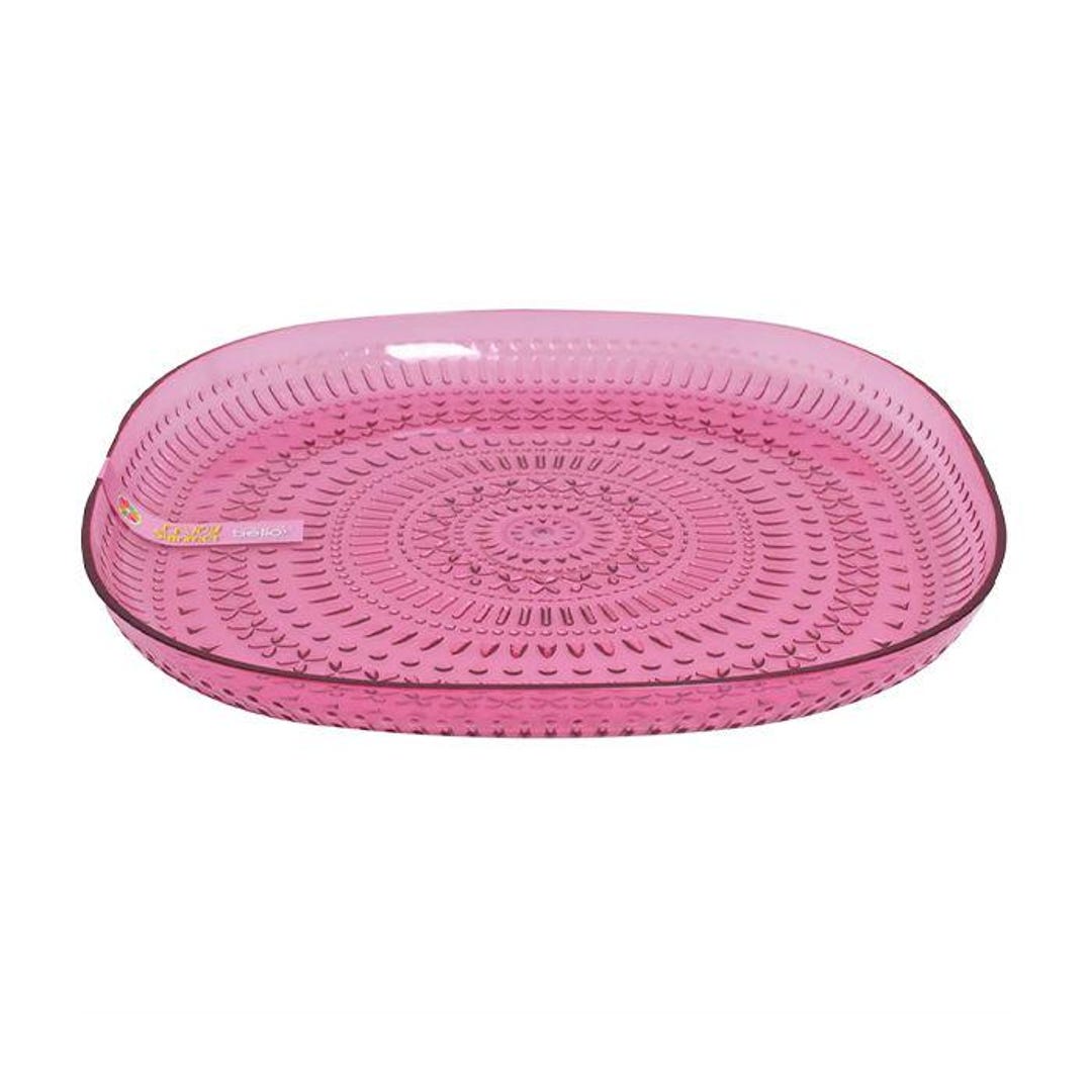Bello Plastic Pink Aztec Large Plate 25cm - Etsy
