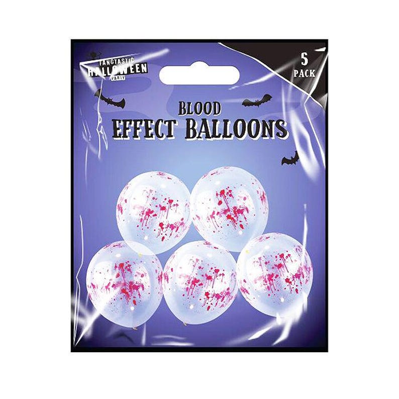 Halloween Blood Effect Balloons 12" 5 Pack - Etsy