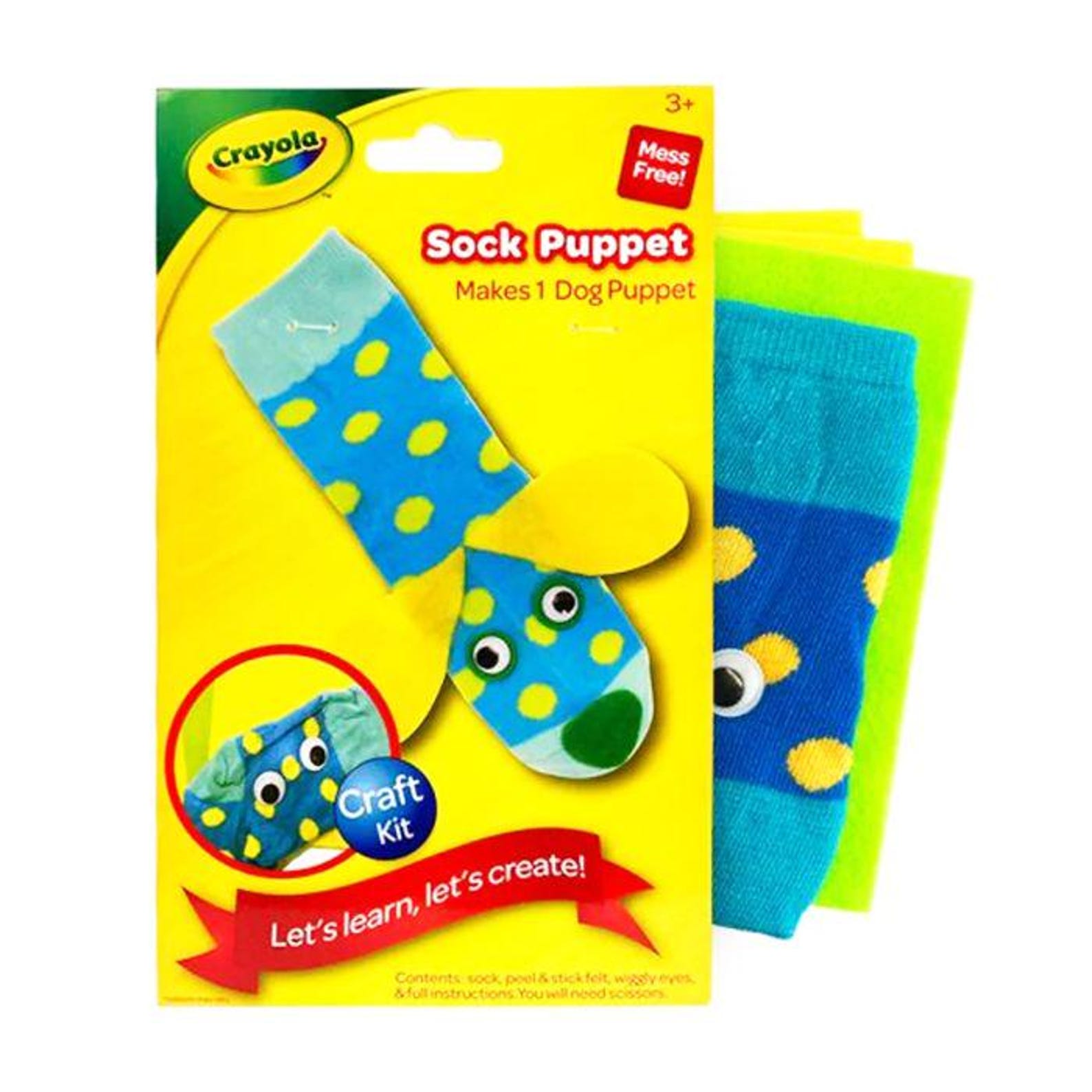 Crayola Dog Sock Puppet Craft Kit - Etsy