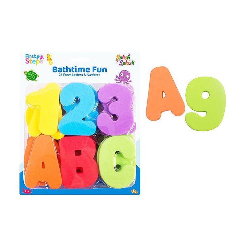 First Steps Bathtime Foam Letters & Numbers 36 Pack - Etsy