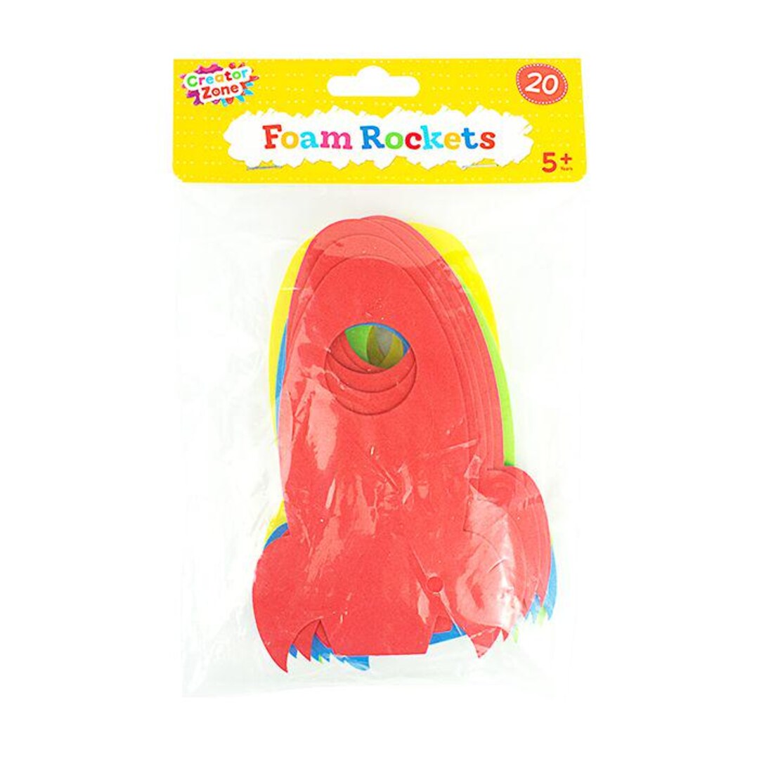 Creator Zone Assorted Colour Foam Rockets 20 Pack - Etsy