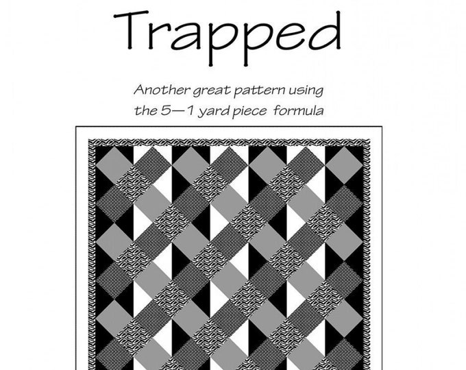 Trapped Pattern by A-OK Patterns - Designed for 5 Yard Bundles - Etsy
