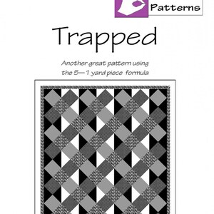 Trapped Pattern by A-OK Patterns - Designed for 5 Yard Bundles - Etsy
