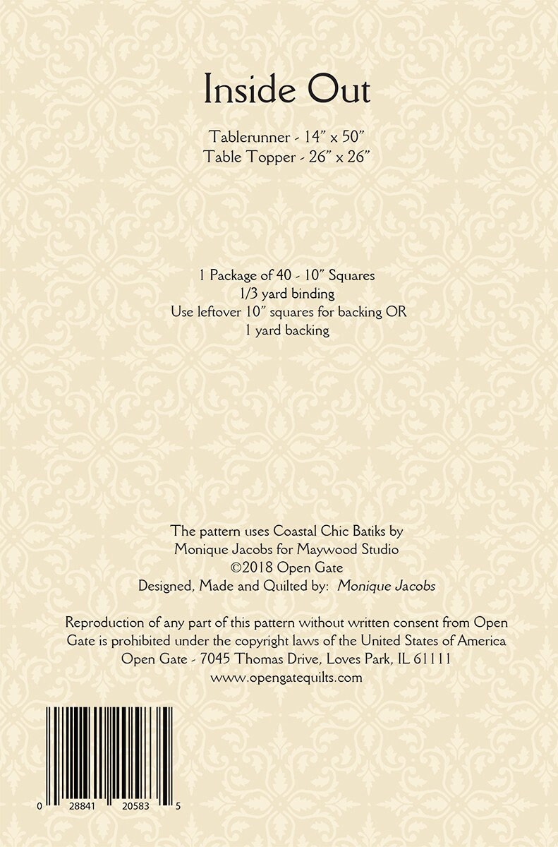 Inside Out Pattern by Open Gate Designs - Etsy