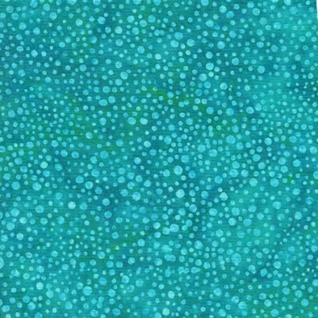 Island Batik Bits and Pieces Collection - 122201980 Dot Teal Lagoon - Etsy