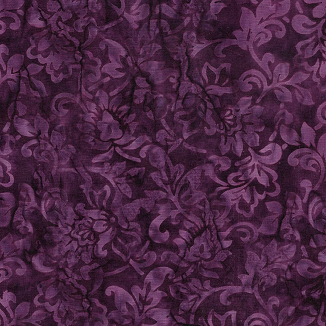 Island Batik Magenta Dusk Collection 112337480 Floral Purple Wine - Etsy