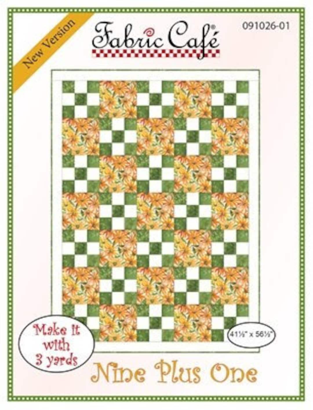 Fabric Cafe 3 Yard Quilt Pattern - Nine Plus One - Etsy