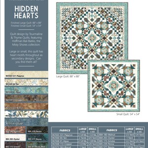 Hidden Hearts Pattern by Tourmaline & Thyme Quilts - Etsy
