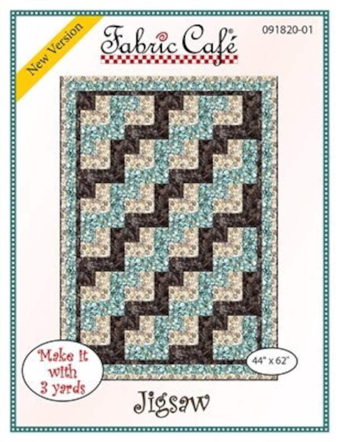 Fabric Cafe 3 Yard Quilt Pattern Jigsaw - Etsy