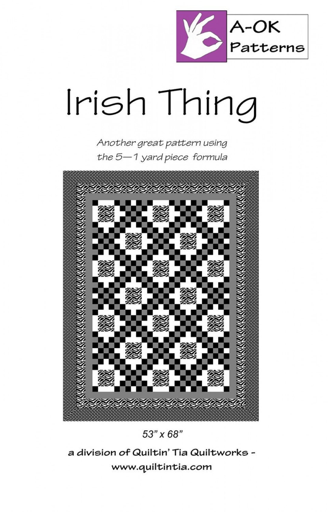 Irish Thing Pattern by A-OK Patterns Designed for 5 Yard Bundles - Etsy