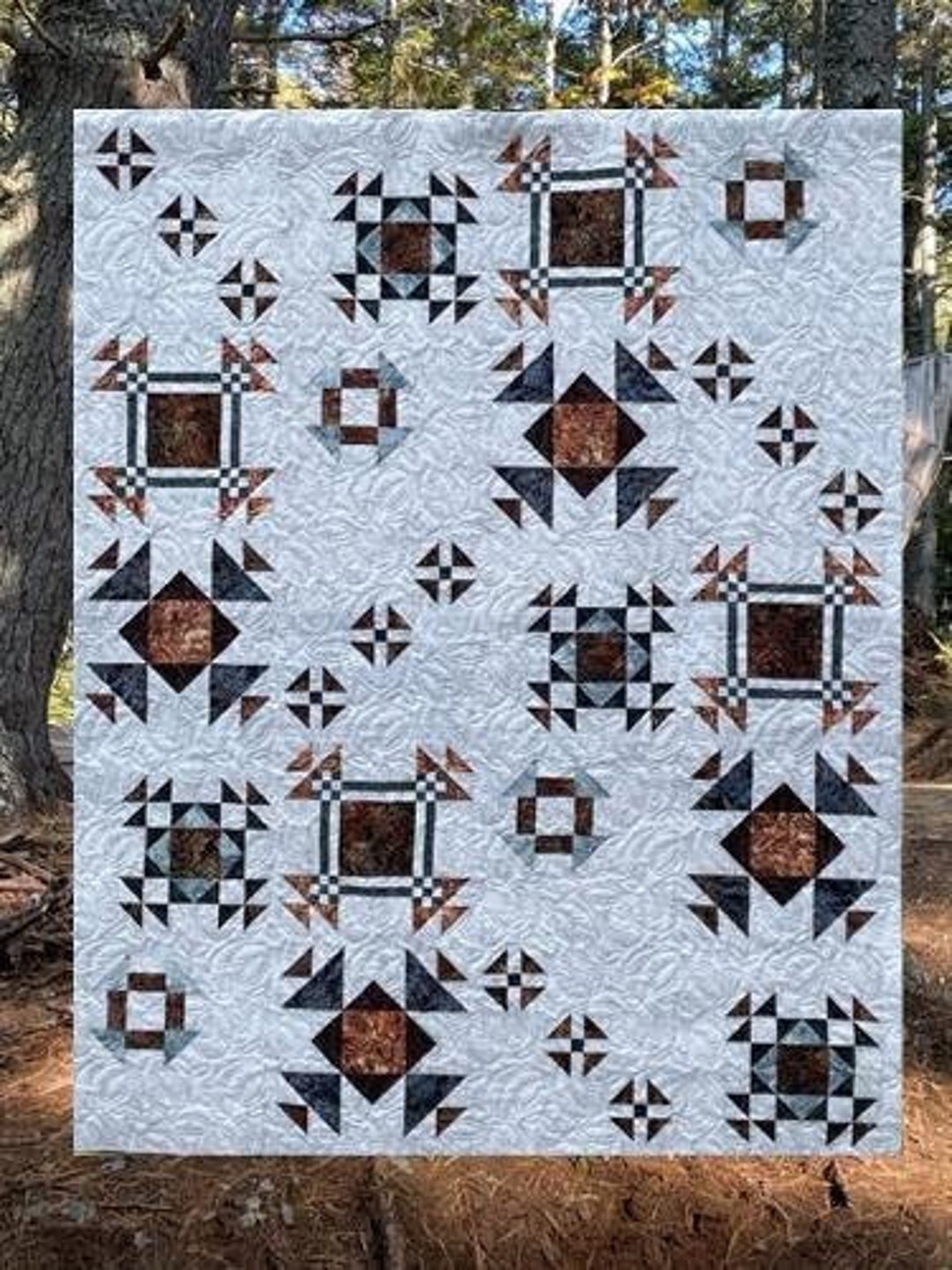 Calgary Pattern From Whirligig Designs Using Hoffman Batiks - Etsy