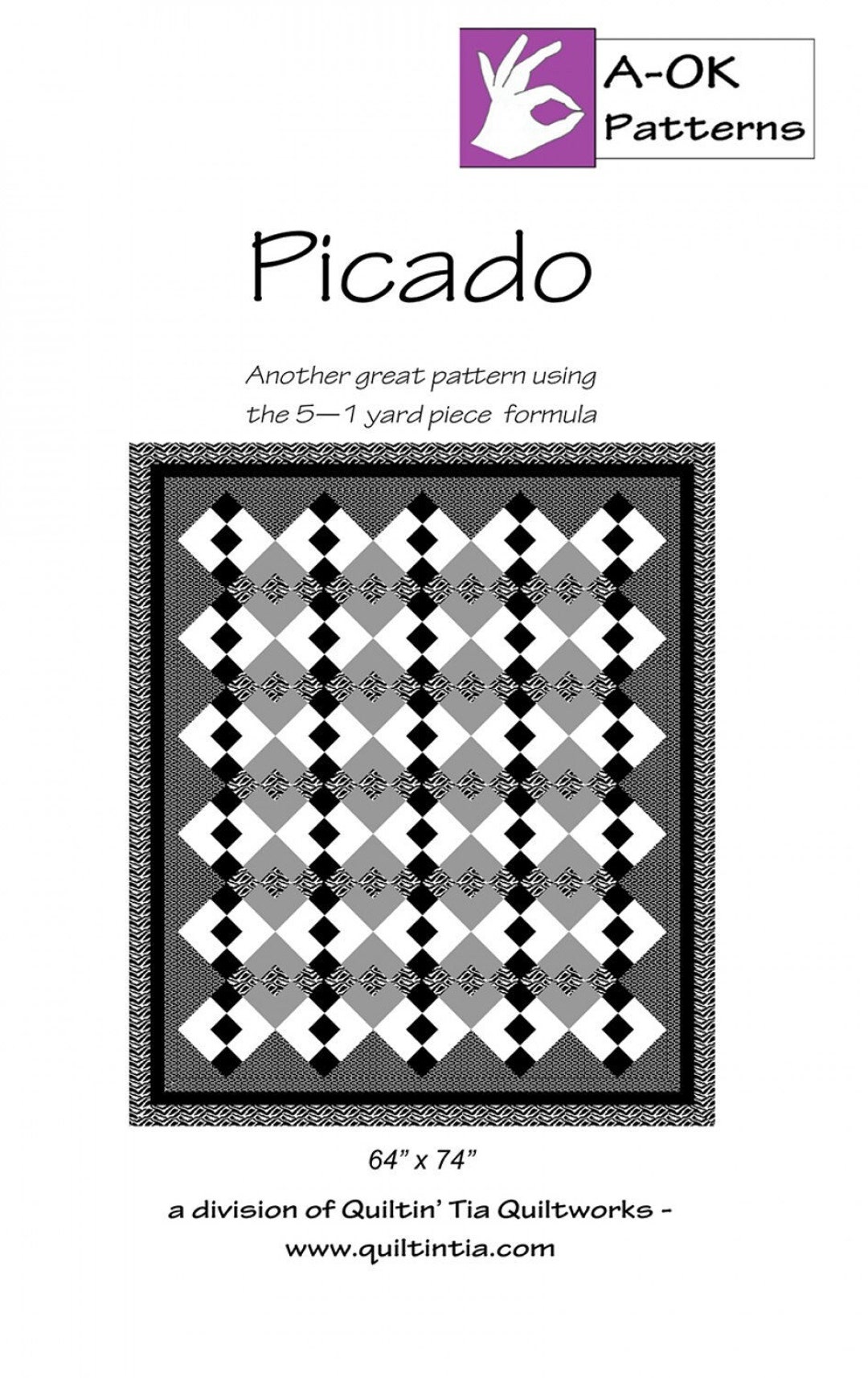 Picado Pattern by A-OK Patterns - Designed for 5 Yard Bundles - Etsy