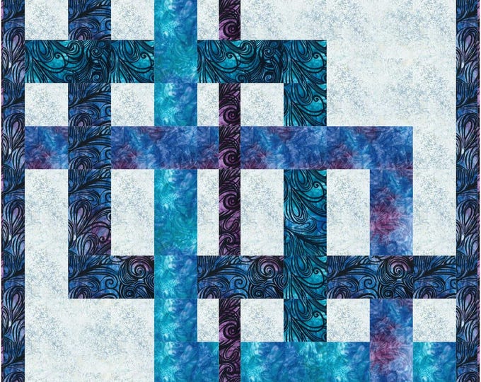 Cascade Pattern, by Canuck Quilter Designs 55.5" X 70.5" - Etsy