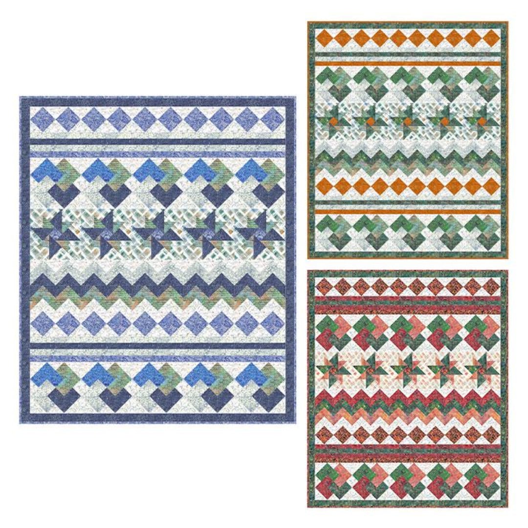 Keene Valley Lap Quilt Wall Hanger Runner Pattern by Trillium Ridge ...