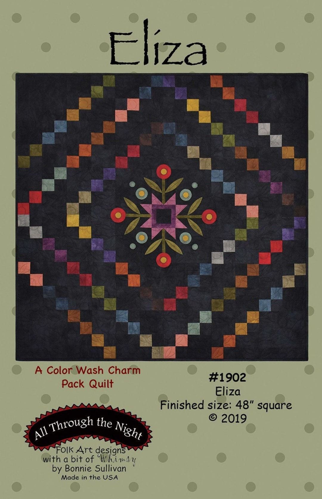 Eliza Pattern by Bonnie Sullivan - a Color Wash Charm Pack Quilt - 48 ...