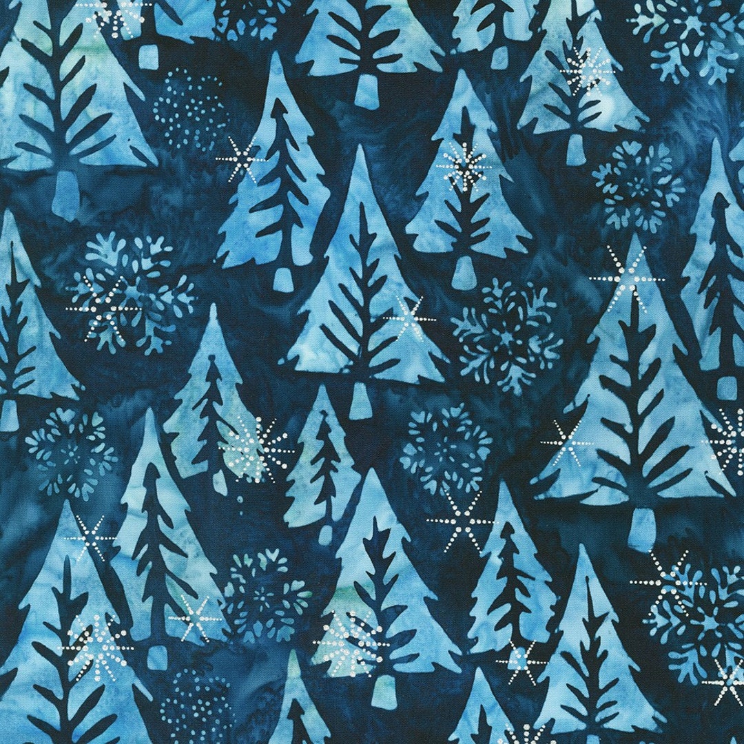 Robert Kaufman Metallic Batik 22066-59 From the Winter Wonderland ...