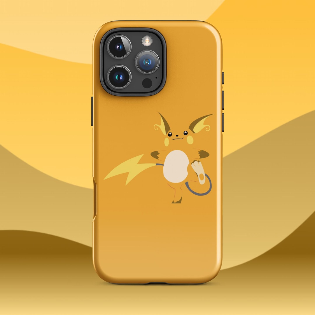 Pokémon Hard Phone Case Raichu for iPhone 15 14 13 12 11 Pro Max Mini ...