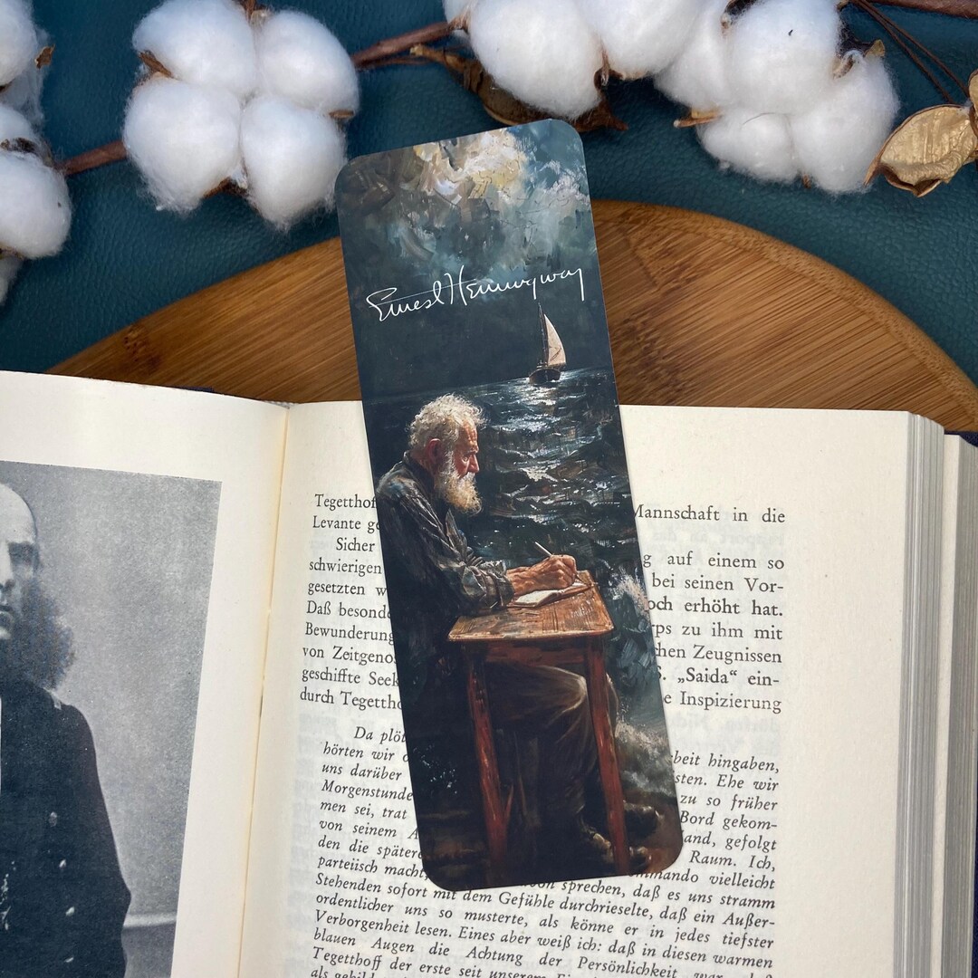 Writer Bookmark Ernest Hemingway - Etsy
