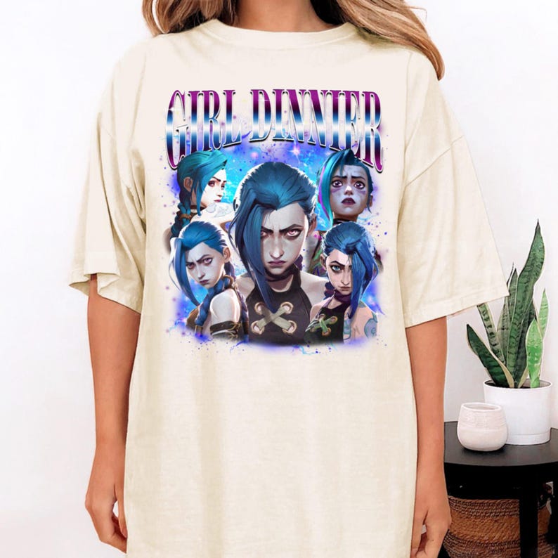 Jinx Arcane Bootleg Shirt Png, Powder Png, Vintage Streetwear League of ...
