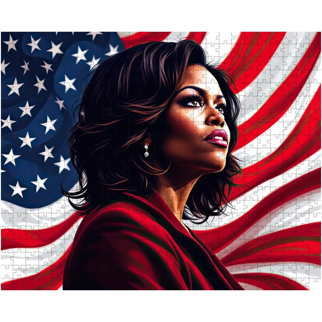 Michelle Obama Puzzle First Lady Collection Patriotic Art Inspirational ...