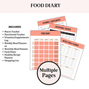 Ultimate Fitness Planner Printable Fitness Tracker for Fitness Journal ...