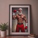 Santa With Muscles Swole Bodybuilder Santa Gym Merry Liftmas Christmas ...