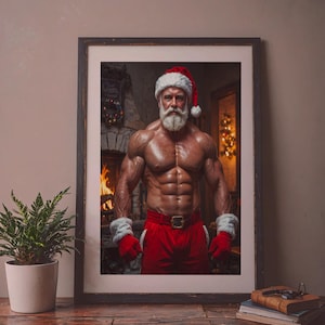 Santa With Muscles - Swole Bodybuilder Santa Gym Merry Liftmas ...