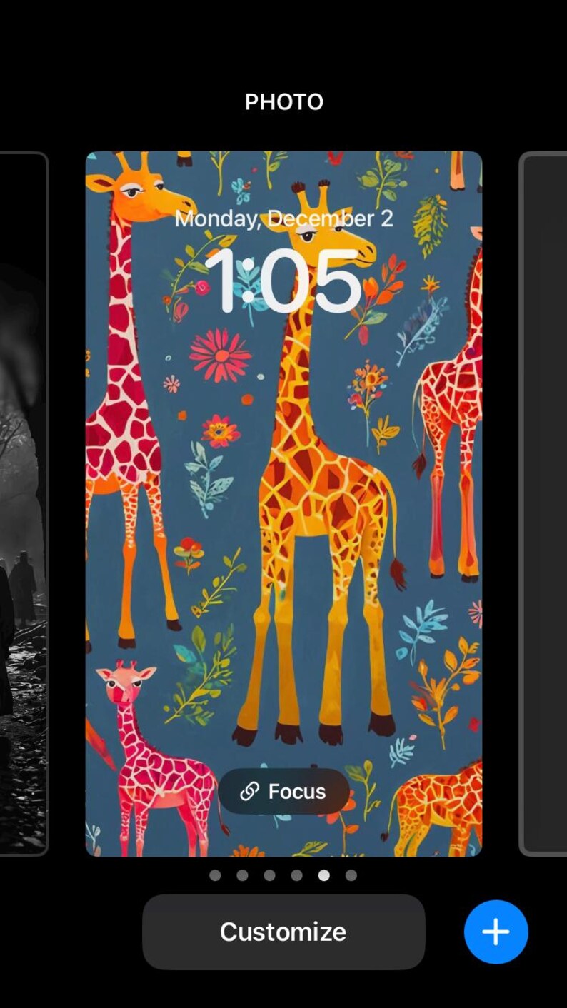 Colorful Giraffe Pattern for Kids Room Nursery - Giraffes Flowers ...