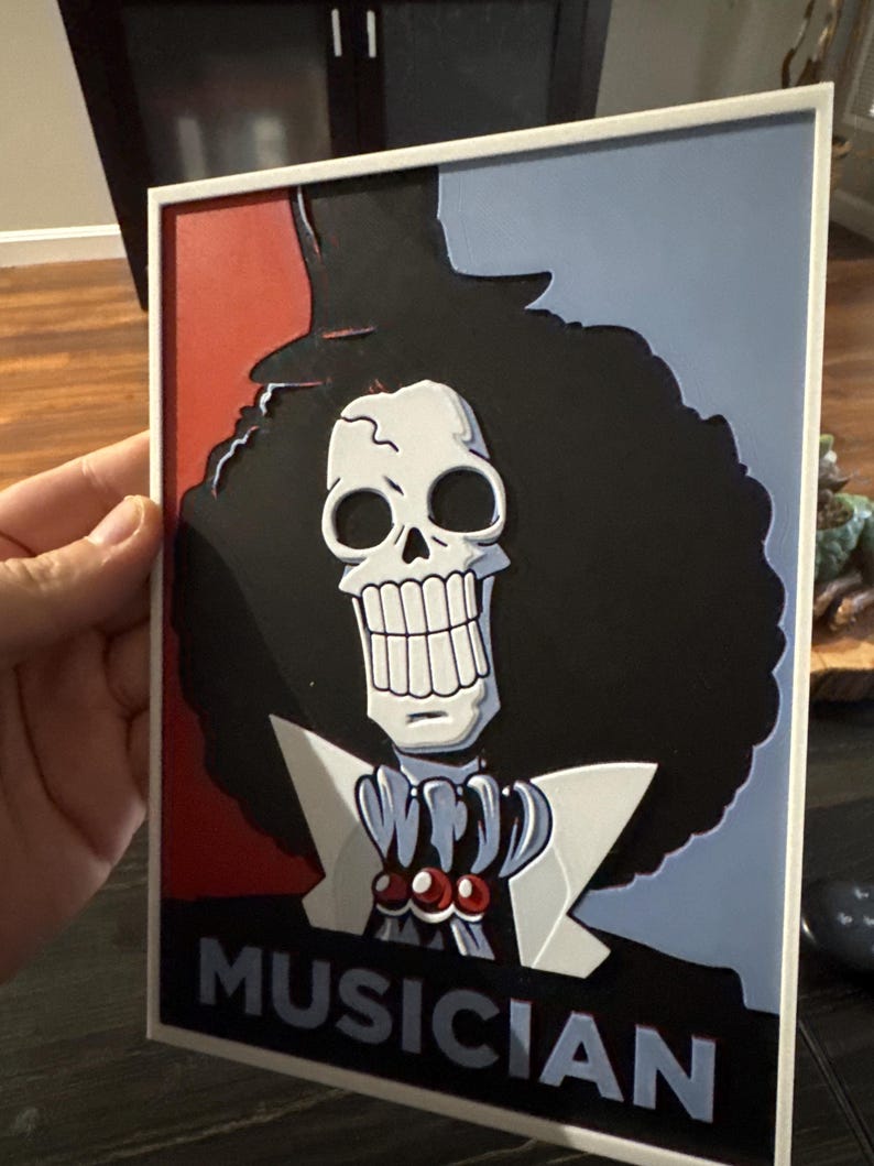 Brook One Piece - 3D Printed Art - Etsy