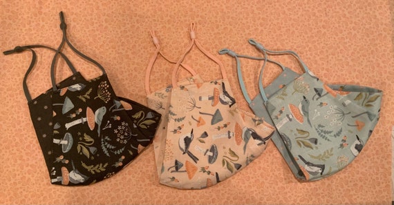 Woodland Songbird Face Masks From tweet Tweetchirp - Etsy