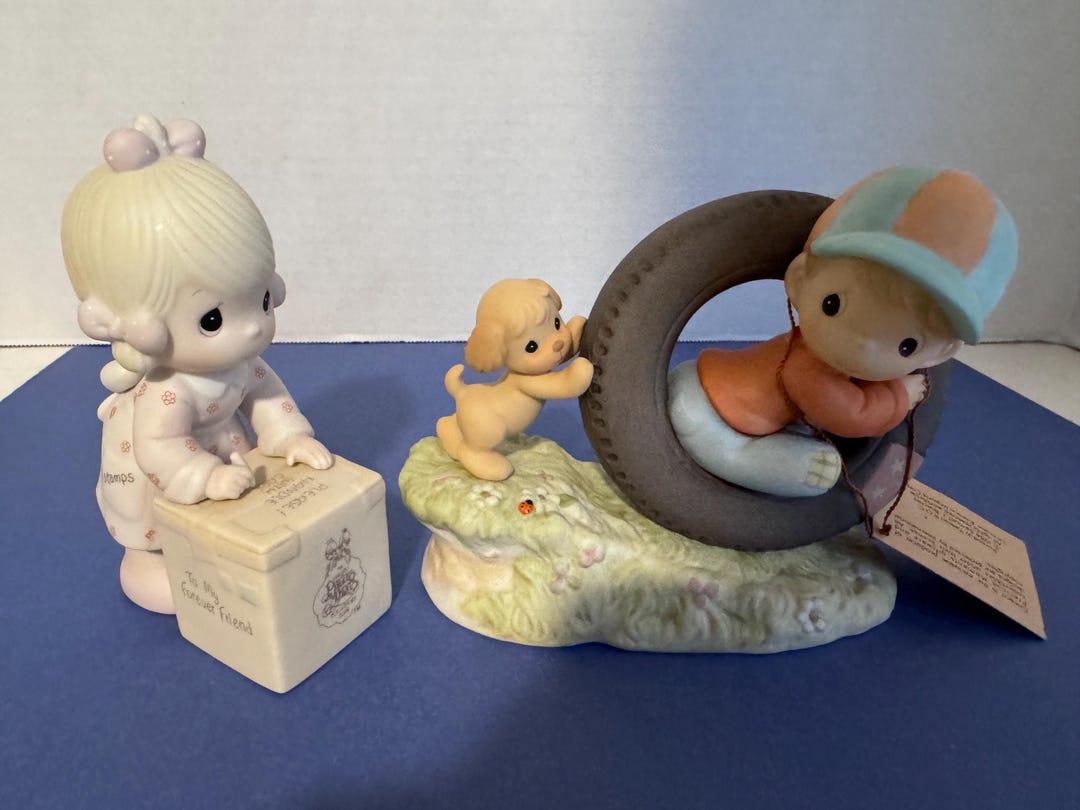 2 Precious Moments Figures. - Etsy