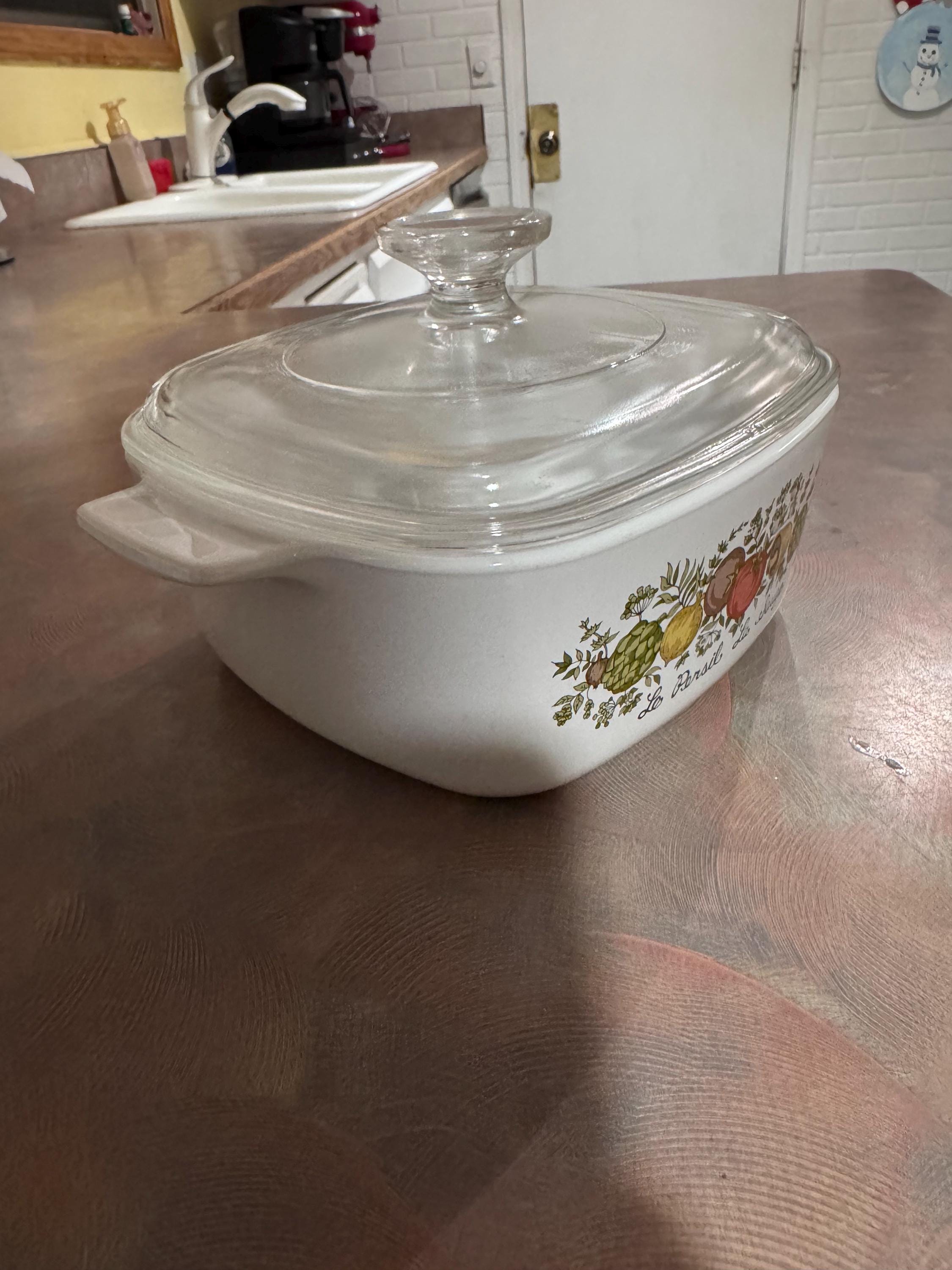 Pyrex Corning Ware “spice of Life” 1 1/2 Quart Baking Dish - Etsy