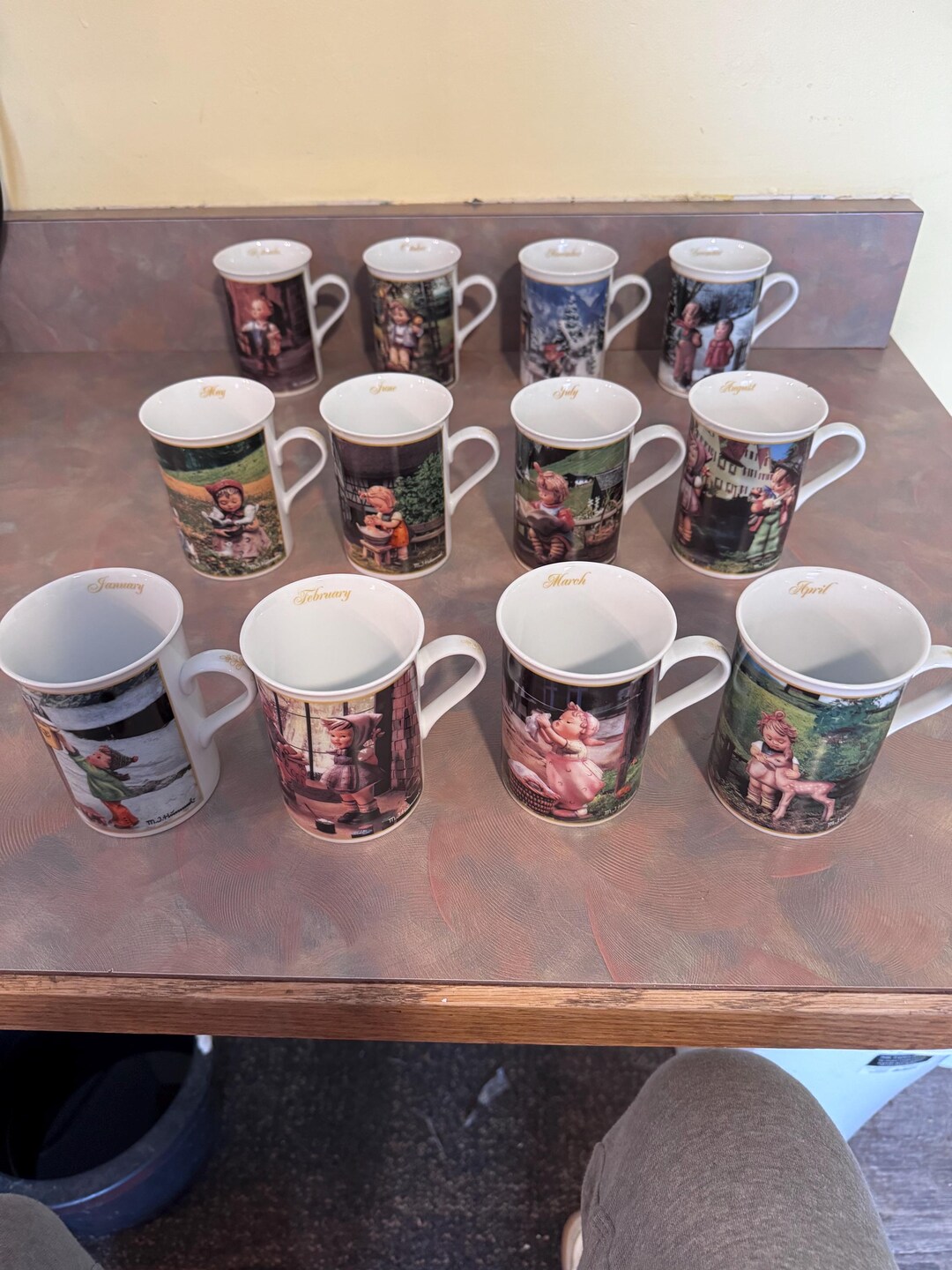 MJ Hummel 12 Porcelain Collector Mugs. - Etsy