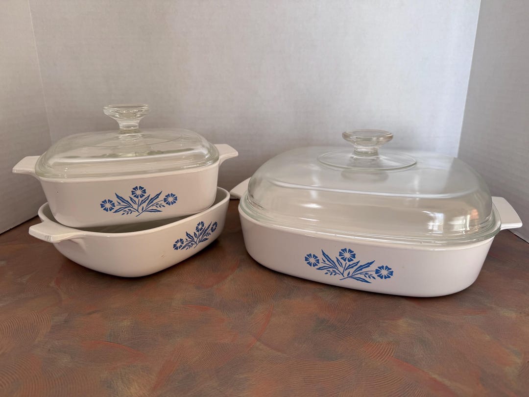 Pyrex Corningware Blue Cornflower (5 Piece) - Etsy