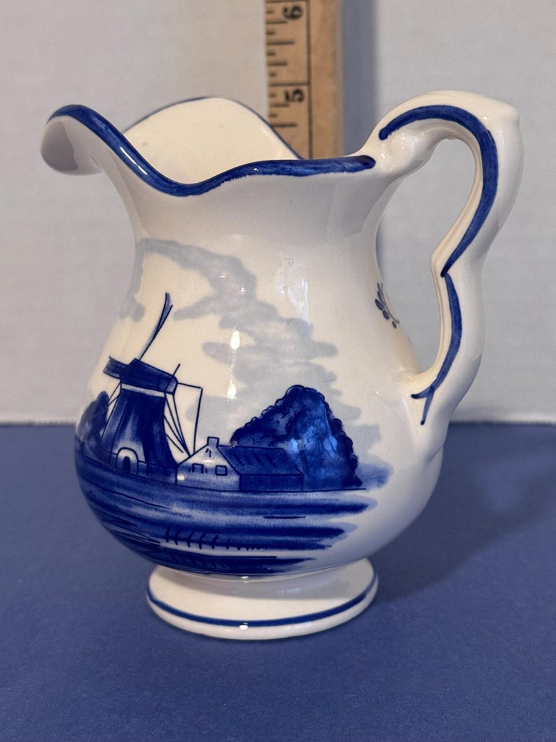 Mini Delft Blue Pitcher From Holland - Etsy