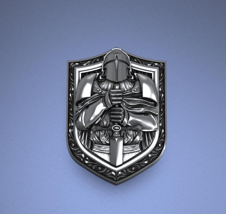 Crusader Knight Ring, Christian Medieval Templar Men Ring, Fathers Day ...