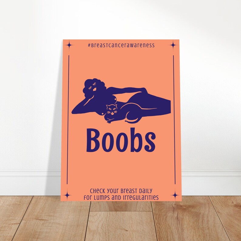 Vintage Breast Cancer Awareness Poster | Eco-friendly Art Print ...