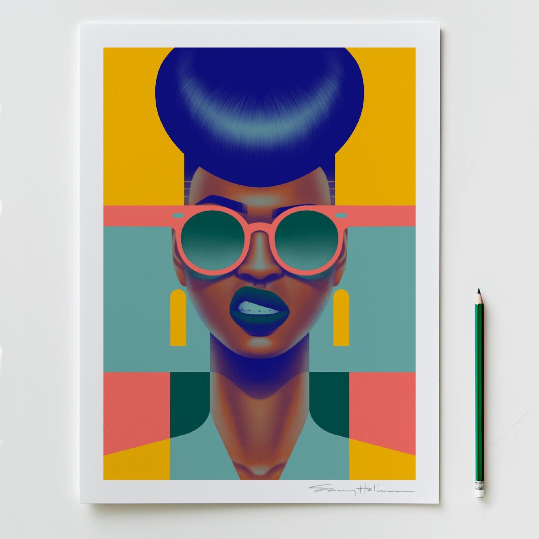 Victoria: A Vivid and Bold Giclée Print – Iconic Pop Art Portrait - Etsy
