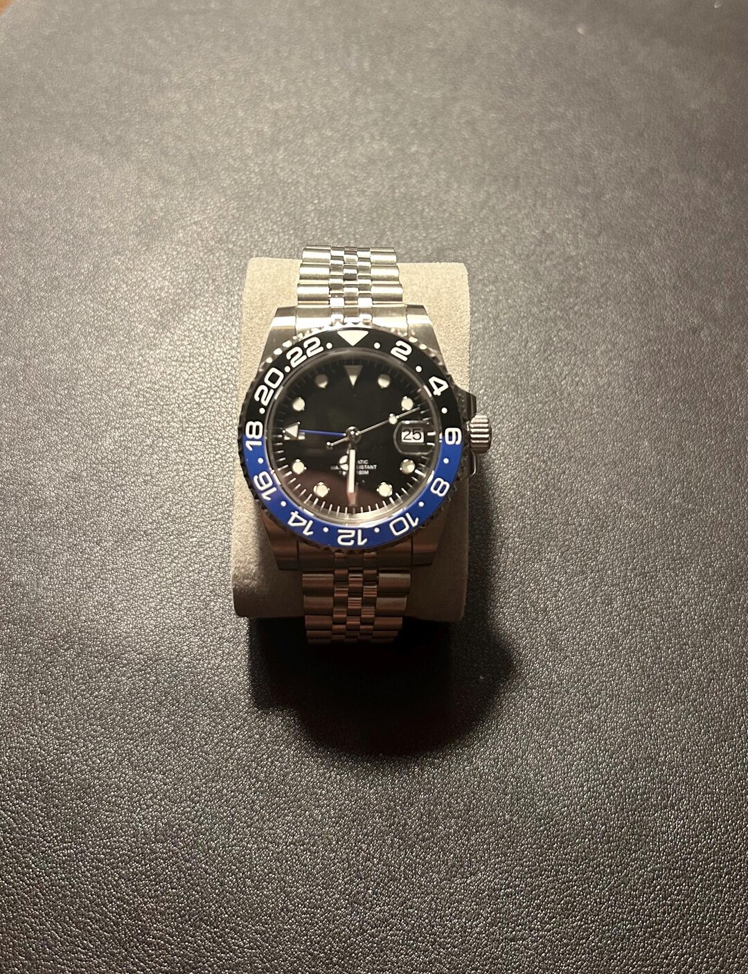 SKYRIM Custom 40mm batman GMT Style Diver Mod Watch With NH34 Seiko ...