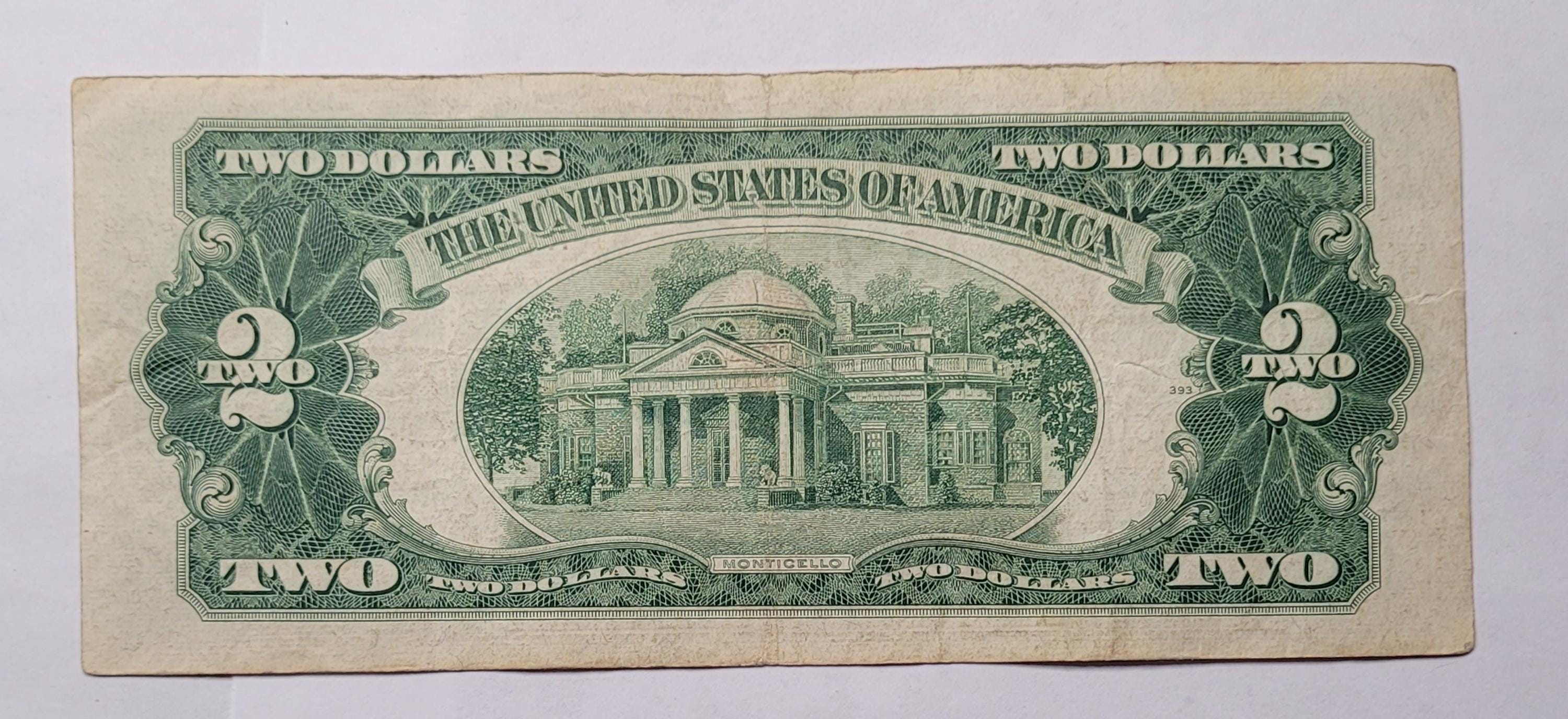 Vintage 1953A Series 2 Red Seal Note Historical U.S. Currency ...