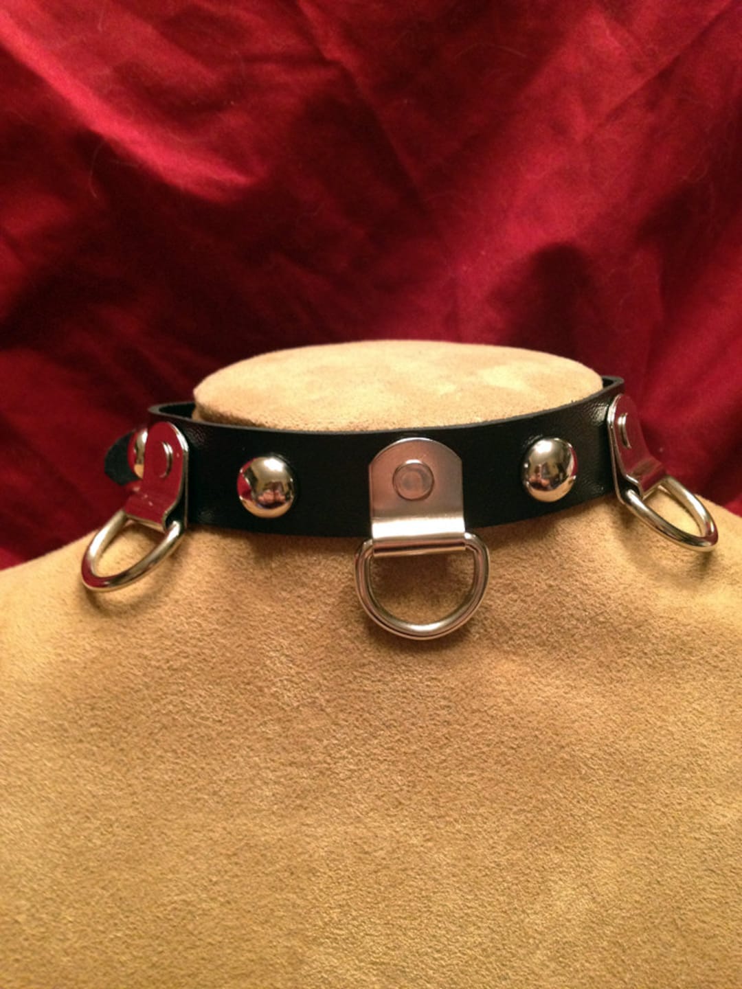Multi D Ring Leather Collar - Etsy