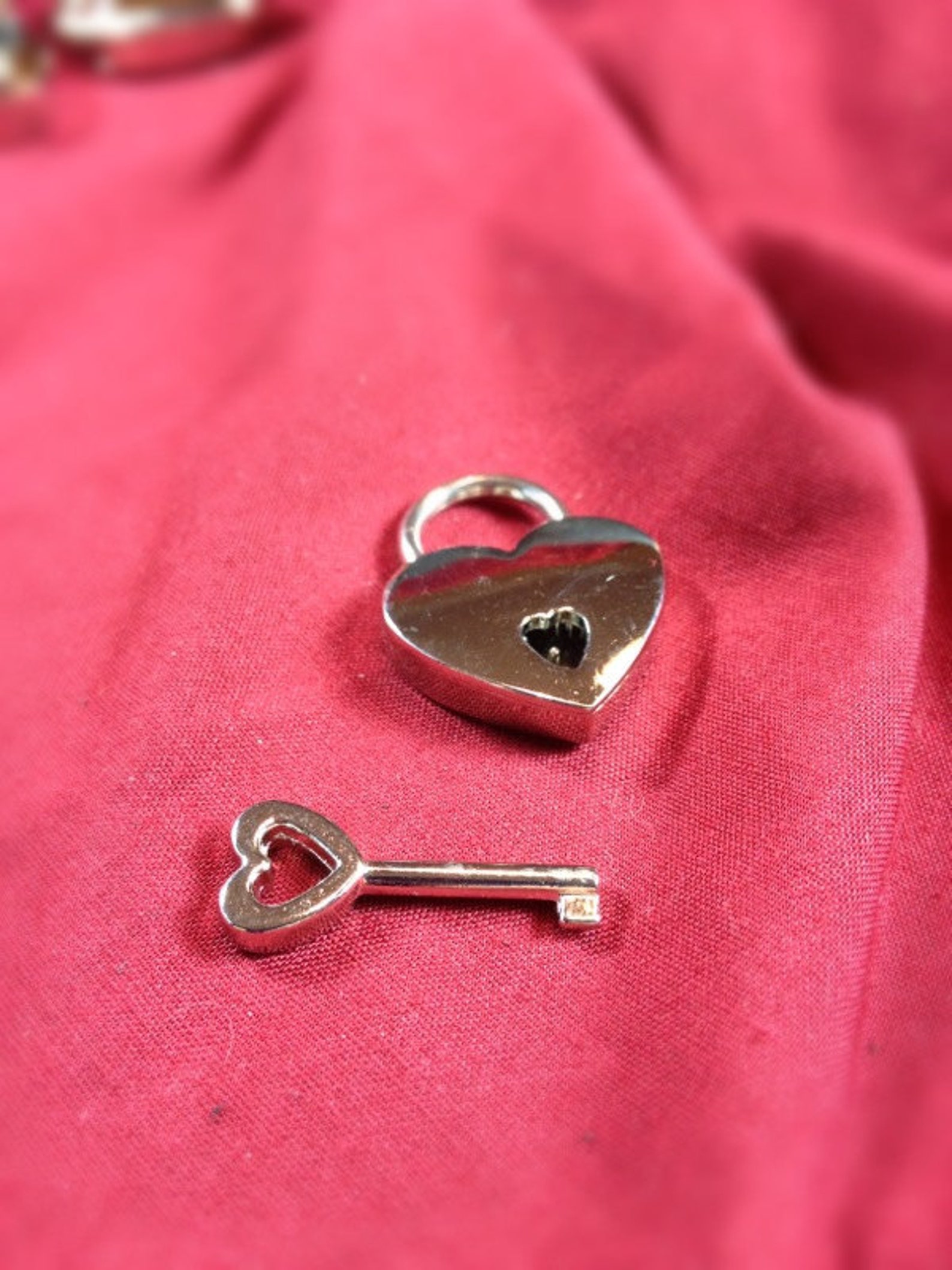 Small Heart-shaped Nickel Plated Working Padlock - Etsy