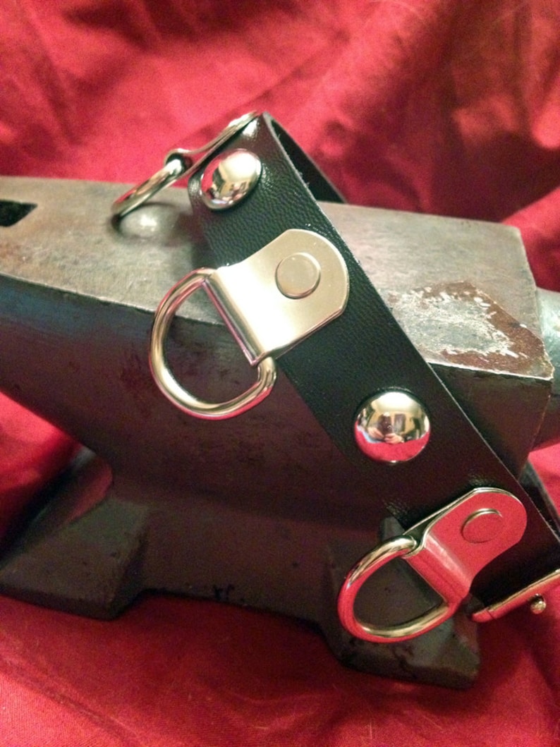 Multi D Ring Leather Collar - Etsy