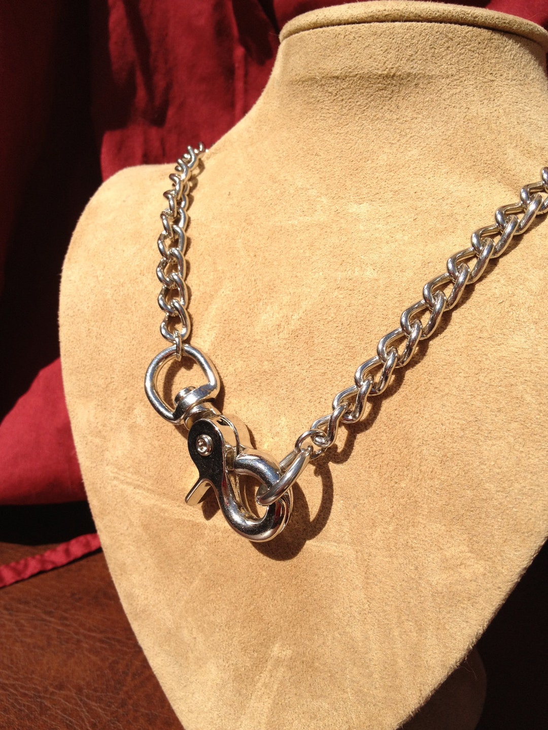 Chain Choker With Clip - Etsy