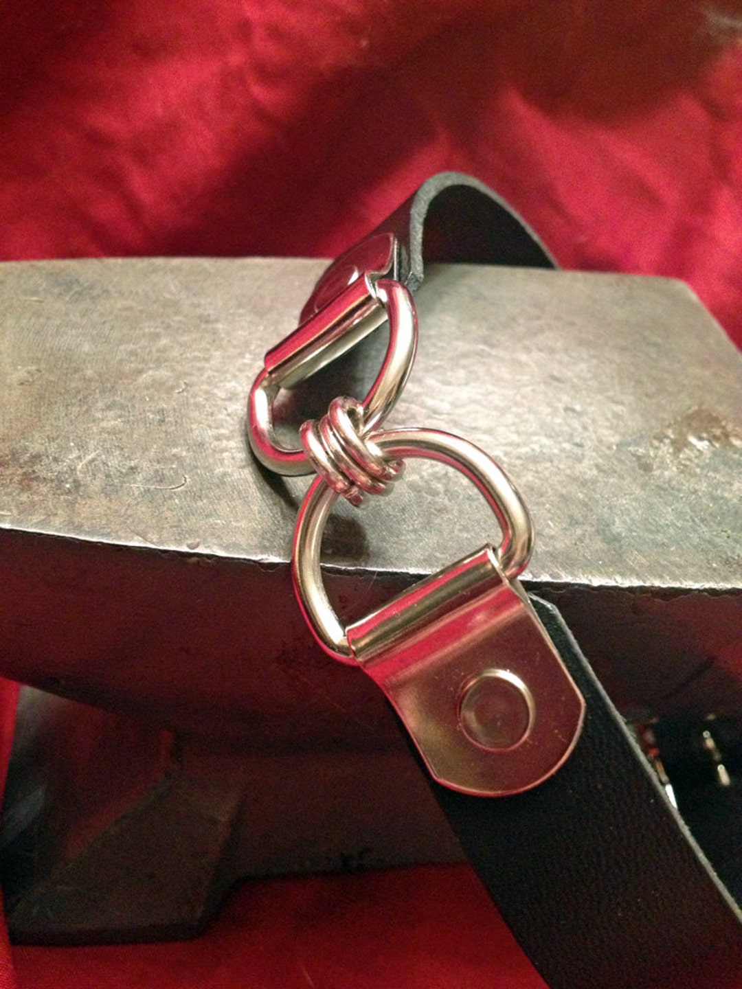 Double D Ring Leather Collar - Etsy