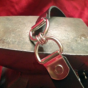 Double D Ring Leather Collar - Etsy
