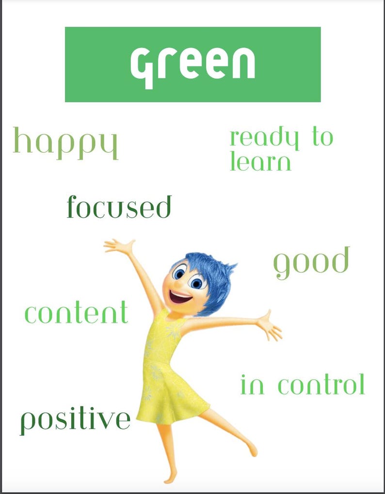Inside Out Feelings Posters & Coping Skills - Etsy